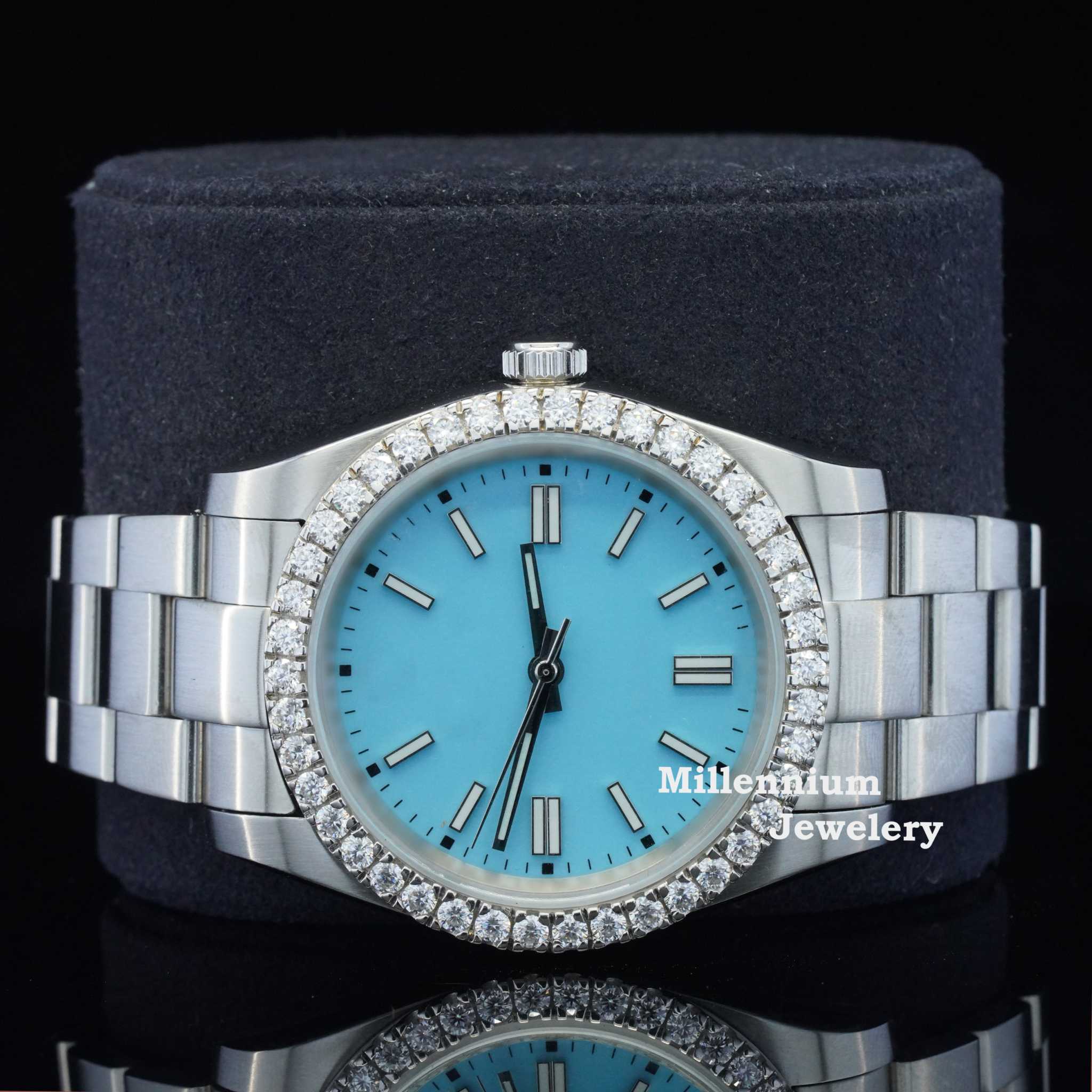 Classic Blue Dial Watch Automatic For Men – Millennium Jewelery