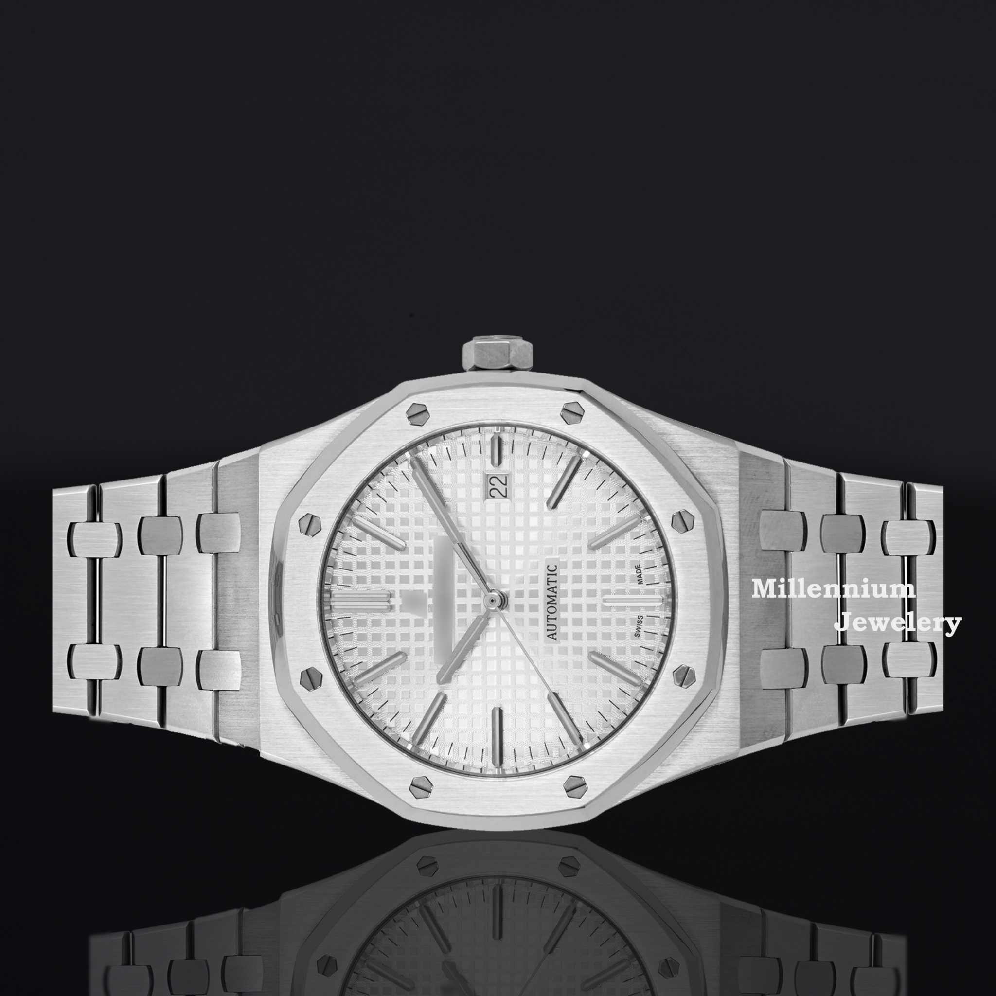 Classic Silver Color Metal Strap Totally Automatic Watch – Millennium ...