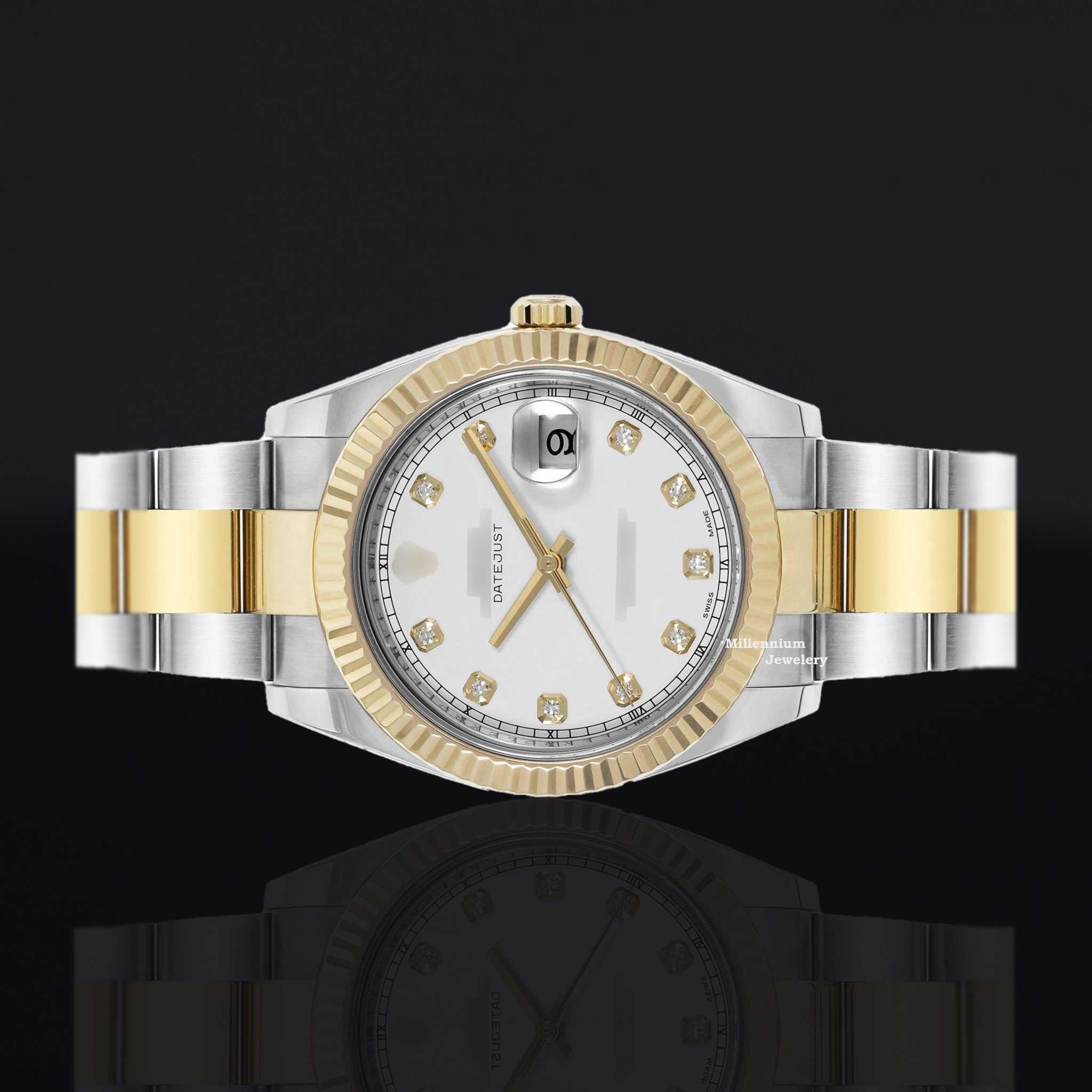 Gold And Silver Color Japan Automatic Movement Wrist Watch For Men ...